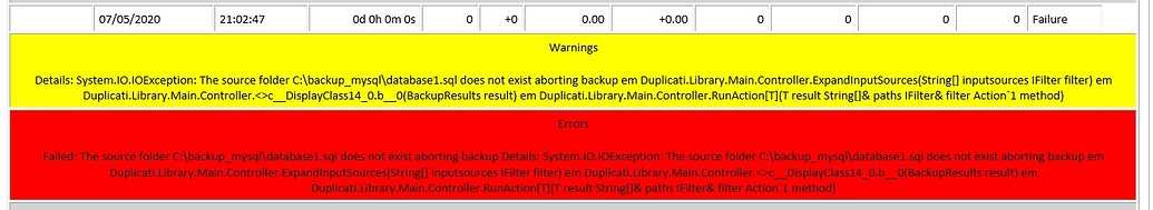 Mysql backup using Duplicati - Support - Duplicati