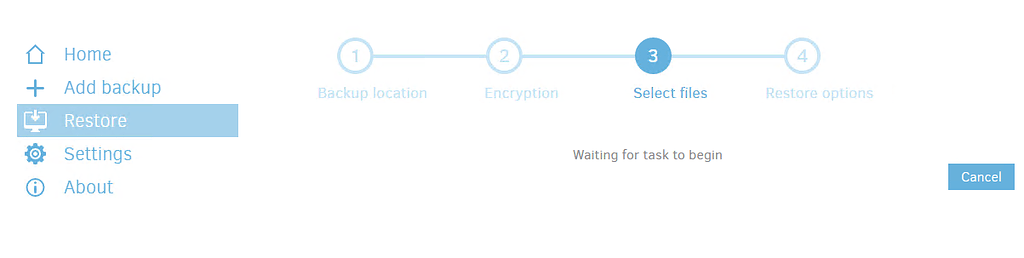 Can not restore files - Duplicati