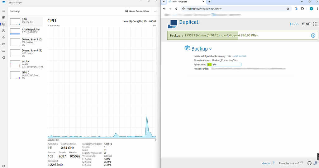 Upload speed drop with Backblaze B2 - Support - Duplicati