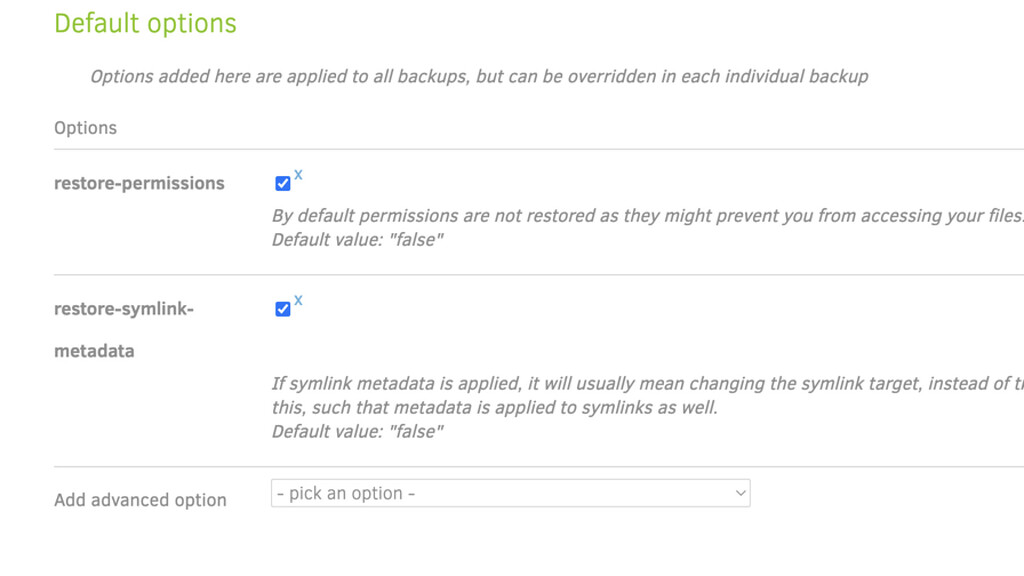 Restoring File ownership and permission - Support - Duplicati