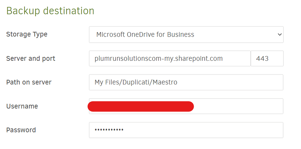 OneDrive For Business - No Errors - No Backup - Support - Duplicati