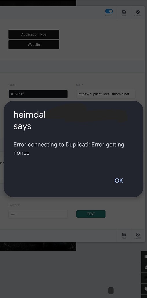 Heimdall dashboard integration stopped working - Support - Duplicati
