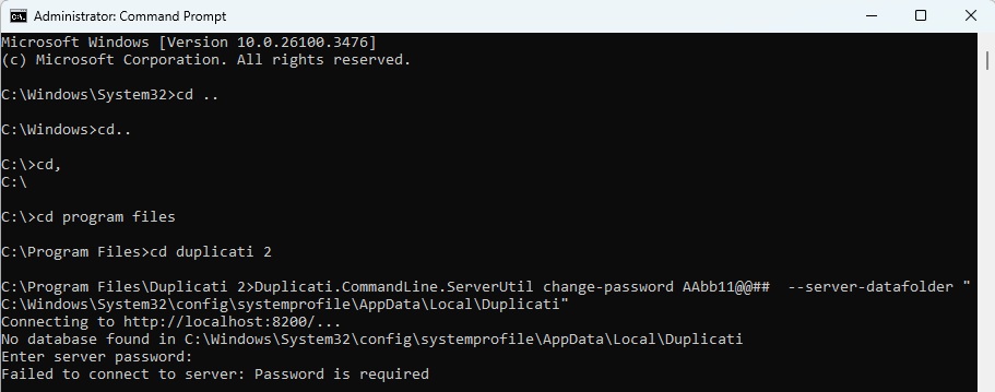 Duplicati Login Error - Support - Duplicati