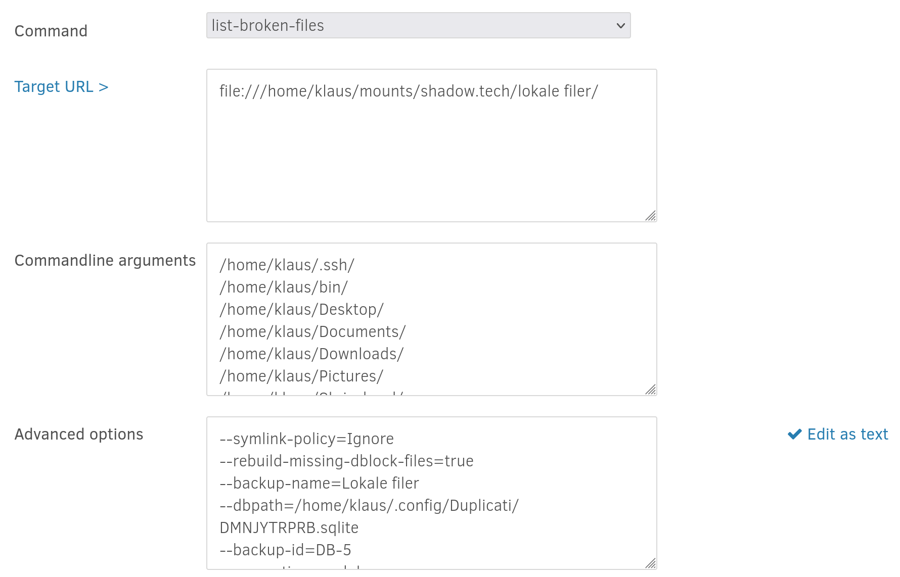 Repair does not repair - Support - Duplicati